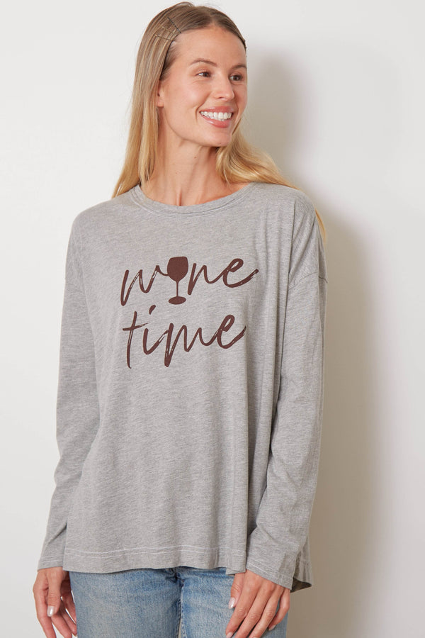 The Shauna - Wine Time - Heather Grey – good hYOUman - YOU.S.A.